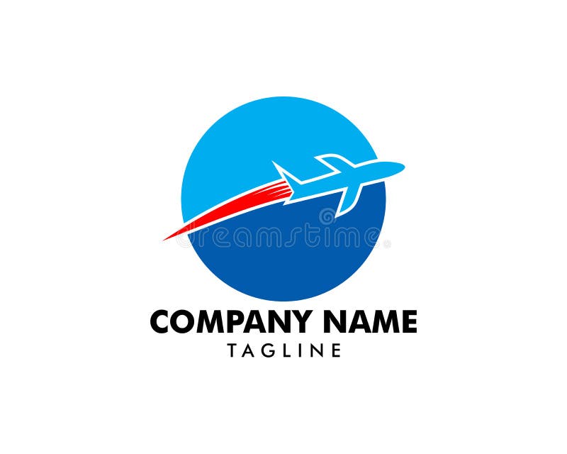 Airplane Logo Template Design Vector Stock Vector - Illustration of ...