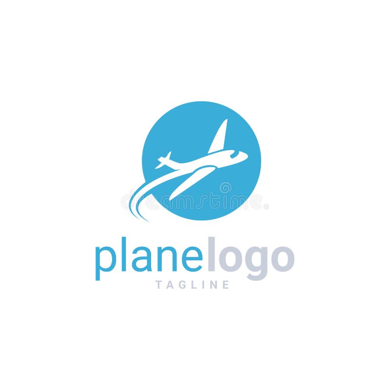 Airplane Logo Template Design Vector Stock Vector - Illustration of ...