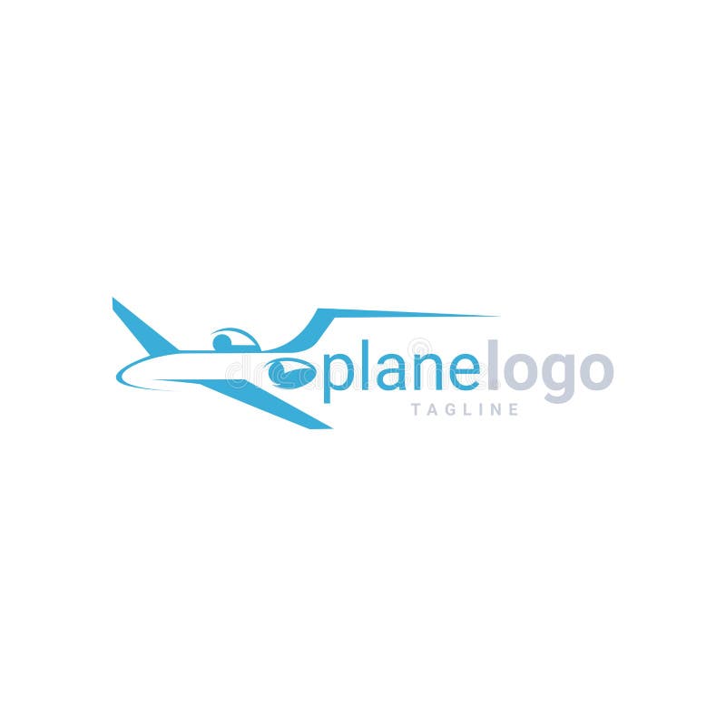 Airplane Logo Template Design Vector Stock Vector - Illustration of ...