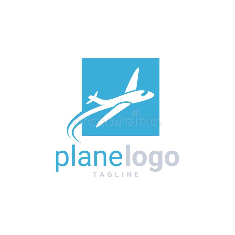 Airplane Logo Template Design Vector Stock Vector - Illustration of ...