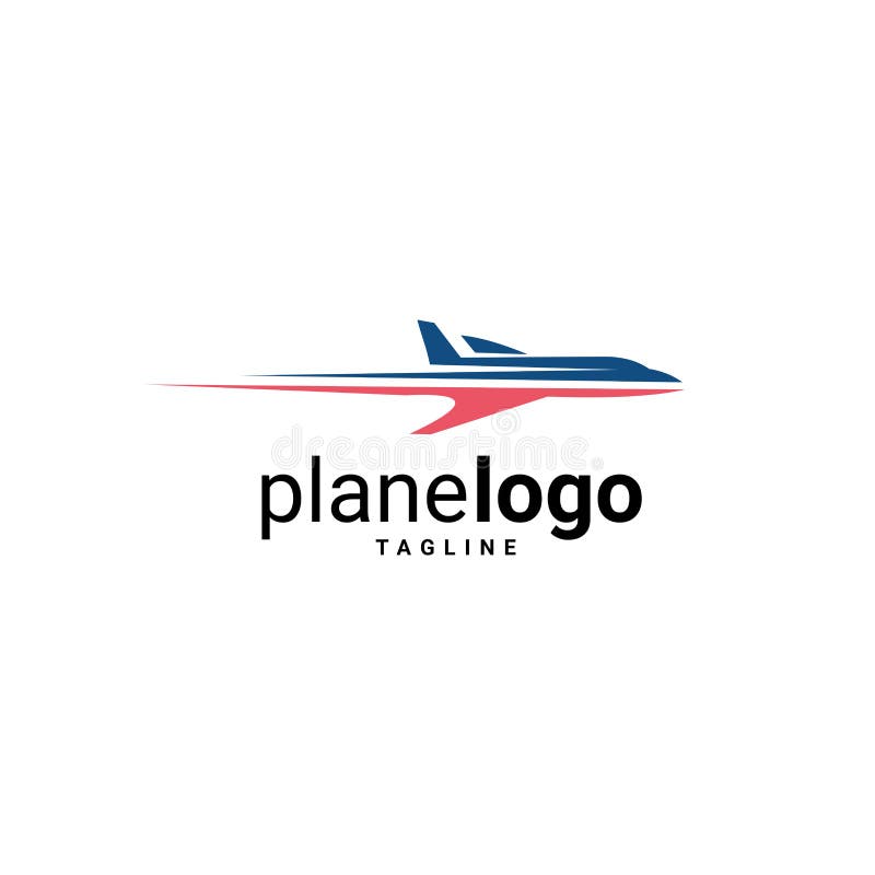 Airplane Logo Template Design Vector Stock Vector - Illustration of ...
