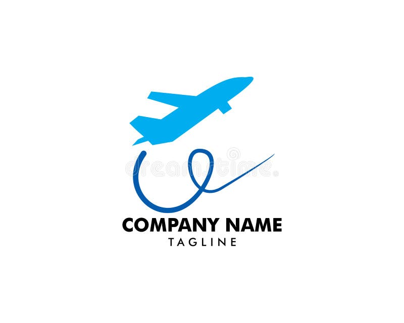 Airplane Logo Template Design Vector Stock Vector - Illustration of ...