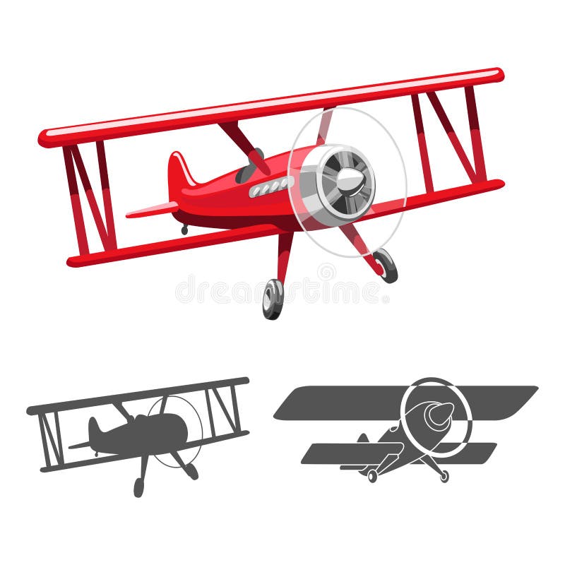 Airplane Logo Vector Illustration Stock Vector - Illustration of ...