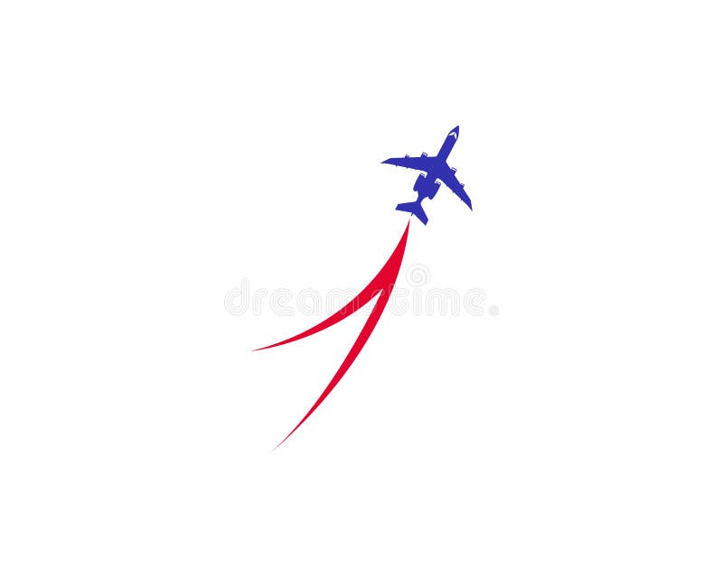 Airplane Logos with Speed Fly Template Icon Stock Illustration ...
