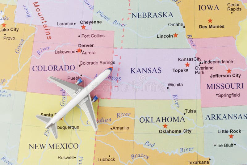 Airplane on map stock photo. Image of intercontinental - 83125300