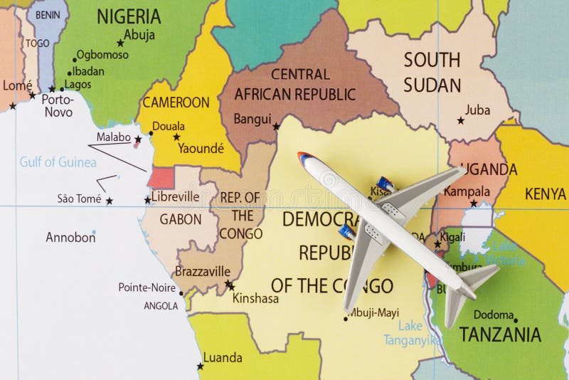 Airplane on map stock image. Image of extreme, closeup - 83146681