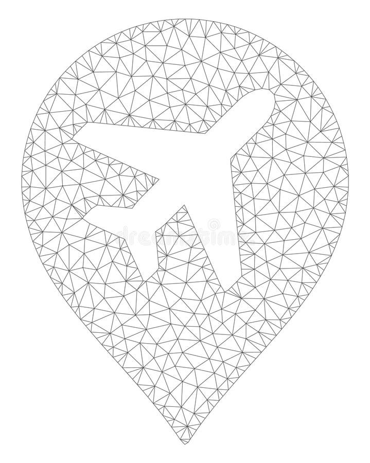 Airplane Marker Polygonal Frame Vector Mesh Illustration Stock Vector ... Airplane Marker Polygonal Frame Vector Mesh Illustration Stock Vector ...