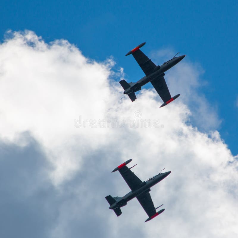 Airplane MB339 stock photo. Image of inflight, plane - 79928728