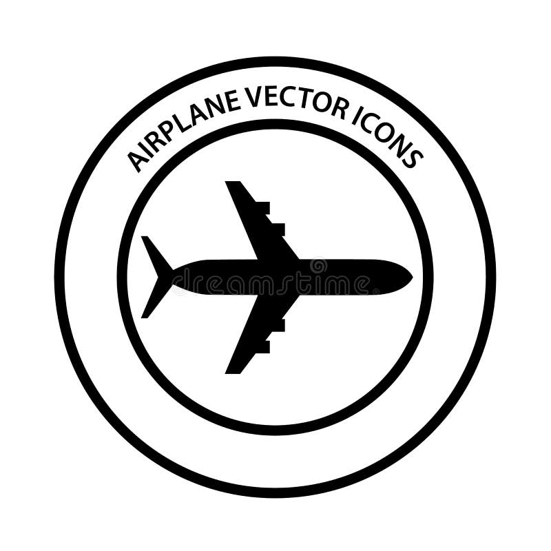 Airplane Minimal Style Icon Vector Eps10 Stock Vector - Illustration of ...