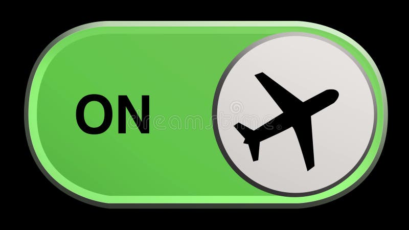 Airplane Mode Activation Animation for Smartphone Stock Footage - Video ...