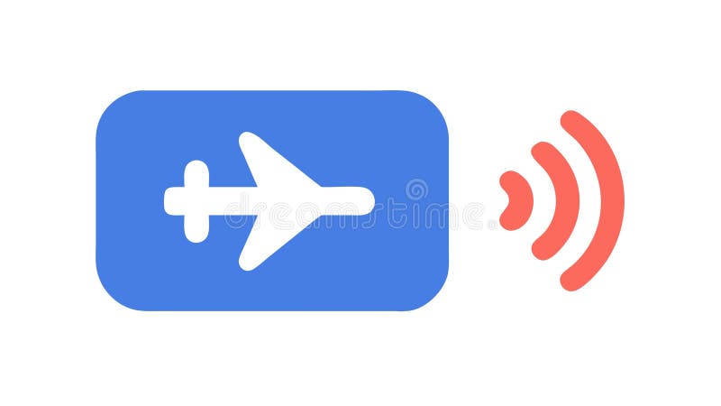 Airplane Mode Icon for Flight and Offline Status, Vector Design ...