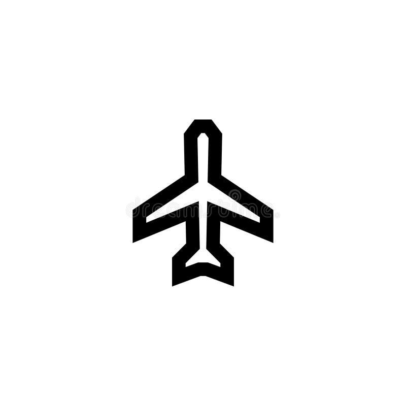 Airplane Icon Simple Line Style Vector Perfect Web and Mobile ...