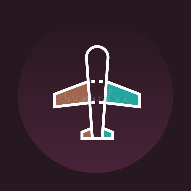 Airplane Mode Icon Vector in Flat Design Style. Plane, Flight Symbol ...