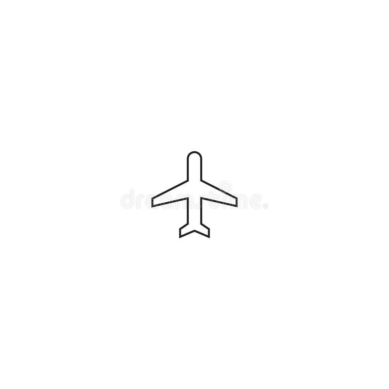 Airplane Mode Icon Vector in Trendy Outline Style. Plane Symbol ...
