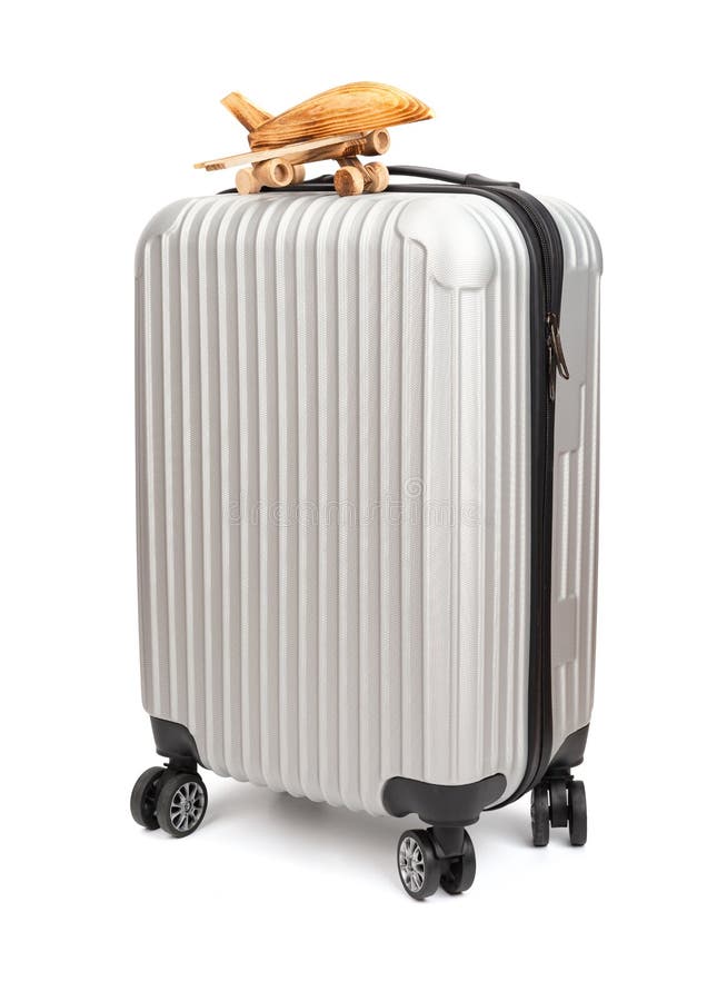 Suitcase on bed stock photo. Image of transport, business - 29888140