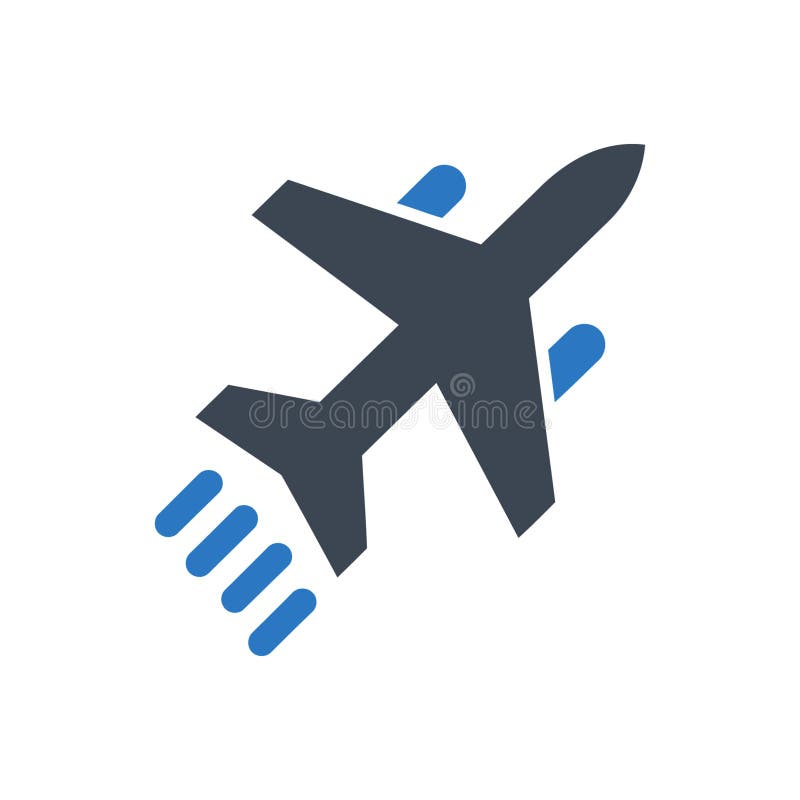 Airplane in Motion Icon stock vector. Illustration of icon - 361696172