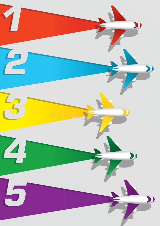 Airplane numbering stock vector. Illustration of parade - 41439996