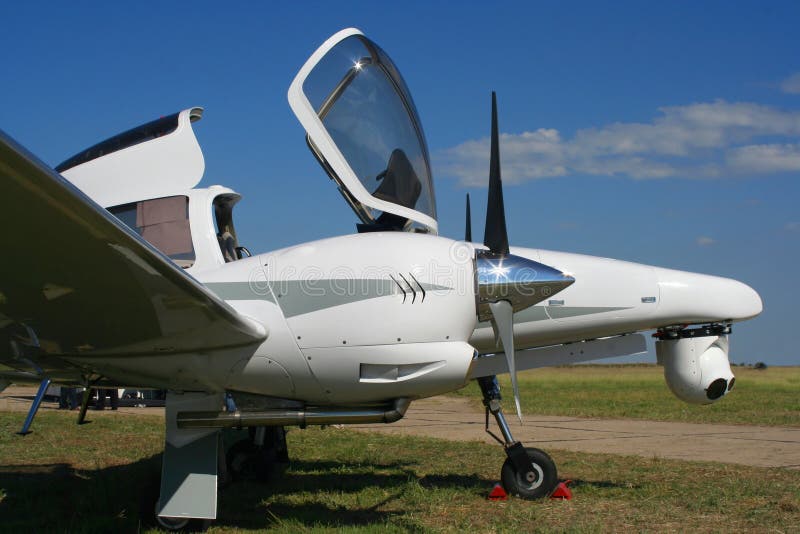 Airplane With Open Cockpit Royalty Free Stock Image - Image: 3108436