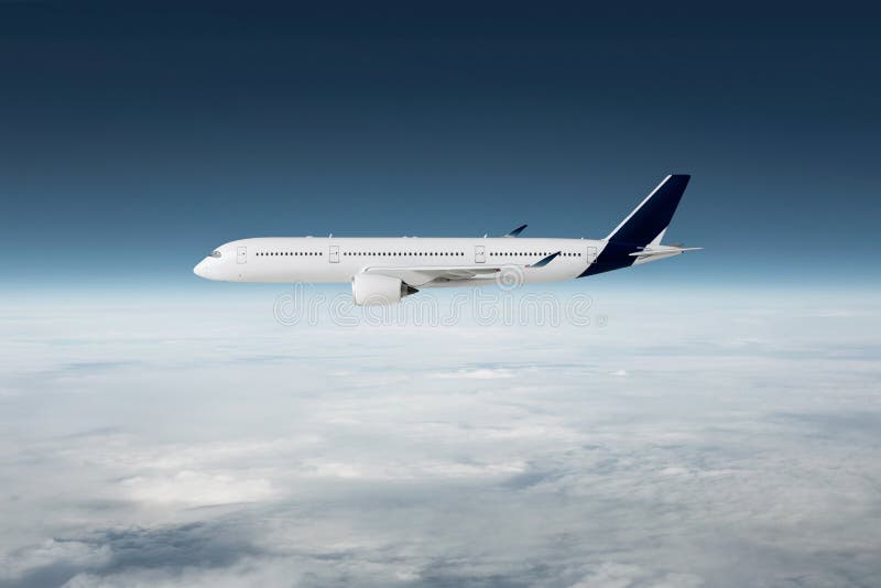 Airplane stock photo. Image of airplane, horizon, skyline - 44712606