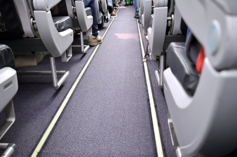 Back View of Passenger Airplane Stock Image - Image of passenger, line ...