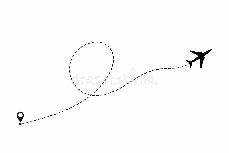 Clip Art & Image Files Download Image Files PNG SVG Dotted Airplane ...