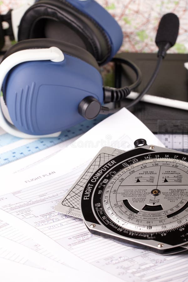 Airplane pilot equipment stock image. Image of checklist - 12959429