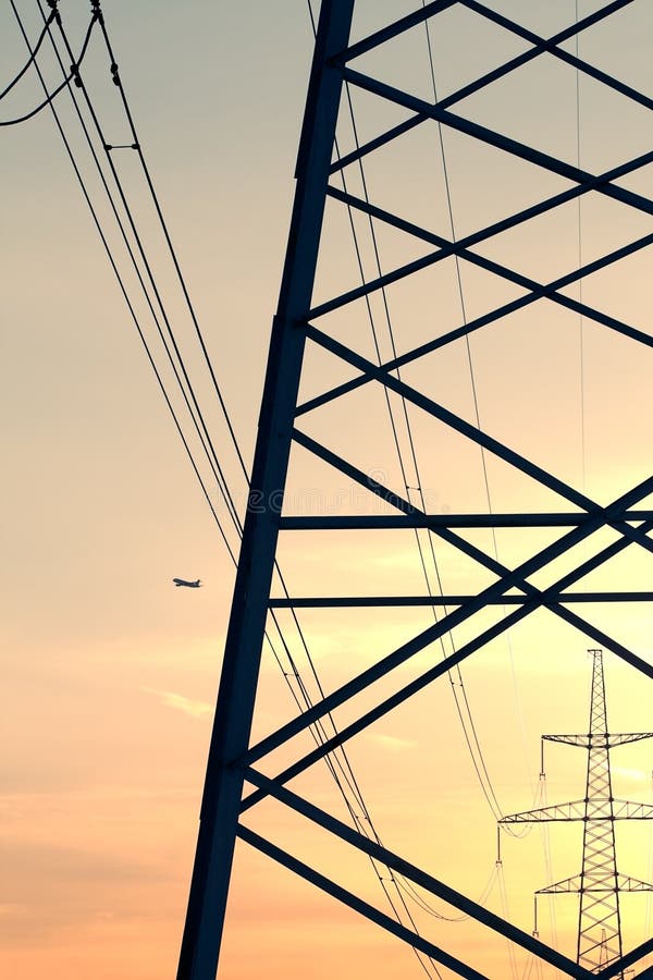 Airplane Power Connection stock photo. Image of apron - 33305874