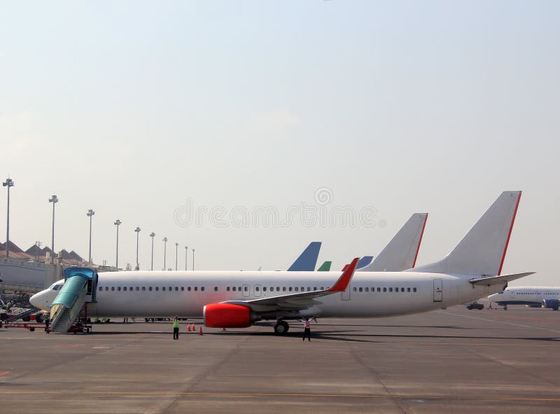 Airplane stock photo. Image of terminal, runway, plane - 63427222