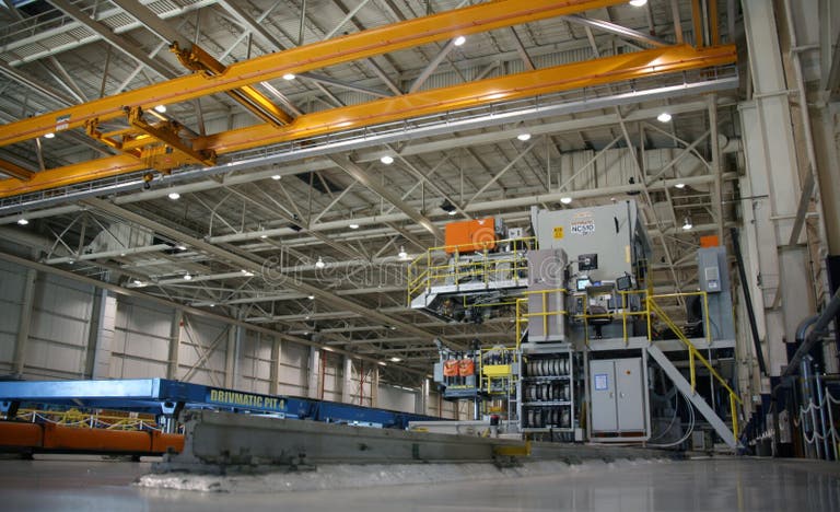 Airplane Production Factory Stock Image - Image of hangar, cargo: 1175157