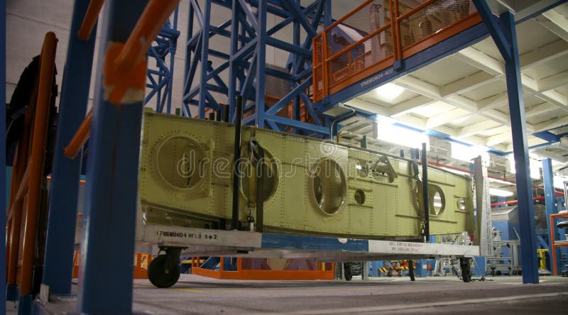 Airplane Production Factory Stock Image - Image of hangar, cargo: 1175157