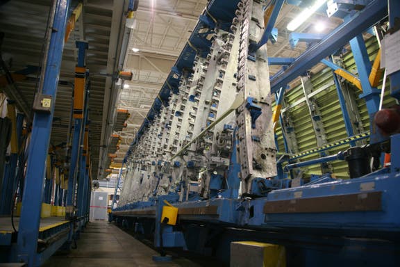 Airplane Production Factory Stock Photo - Image of factory, machine ...