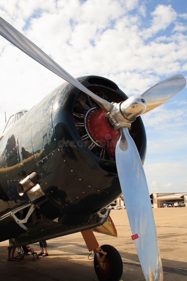 Airplane propeller stock image. Image of forces, monoplane - 3709785