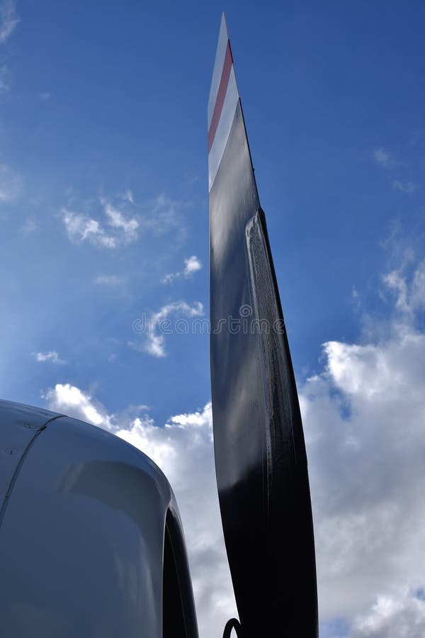 Perspective View of an Aircraft Propeller Stock Photo - Image of ...