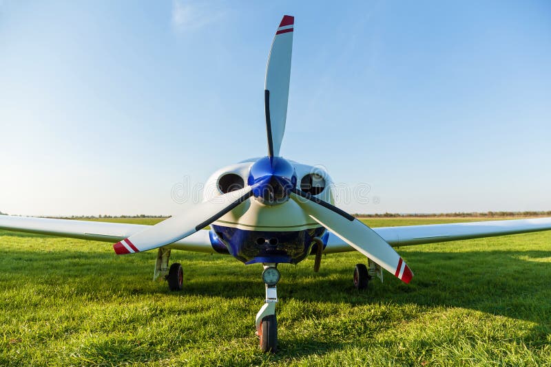 Front view of propeller stock image. Image of cover, blade - 2282439