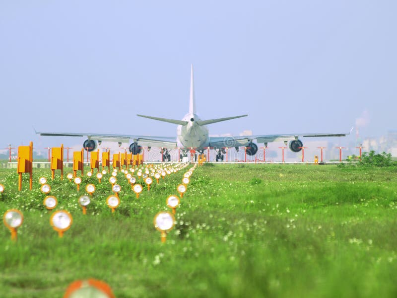 Airplane Ready for Take Off Stock Image - Image of aviation, city: 13538875