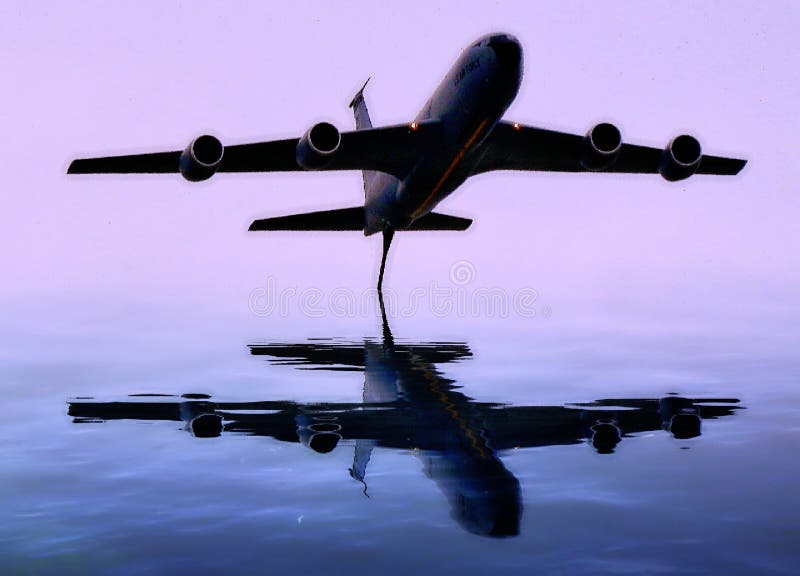 Airplane Reflections stock image. Image of close, digital - 123345991