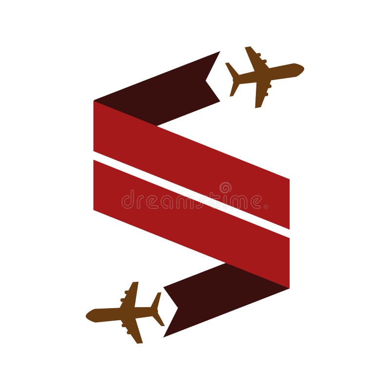 Red Ribbon Flying with Balloons Stock Vector - Illustration of glowing ...