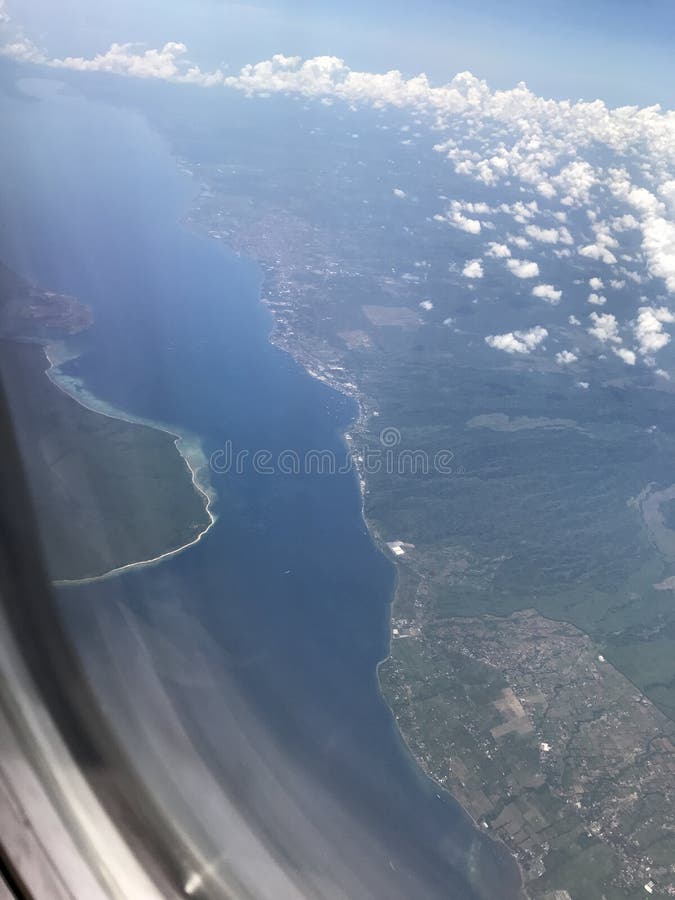 Airplane River View stock photo. Image of clouds, beautiful - 85073002