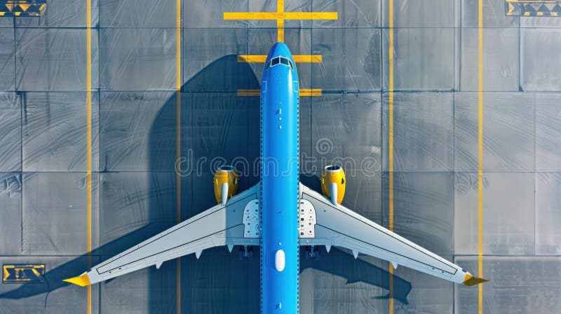 The Airplane on Runway.AI Generated Image Stock Image - Image of ...
