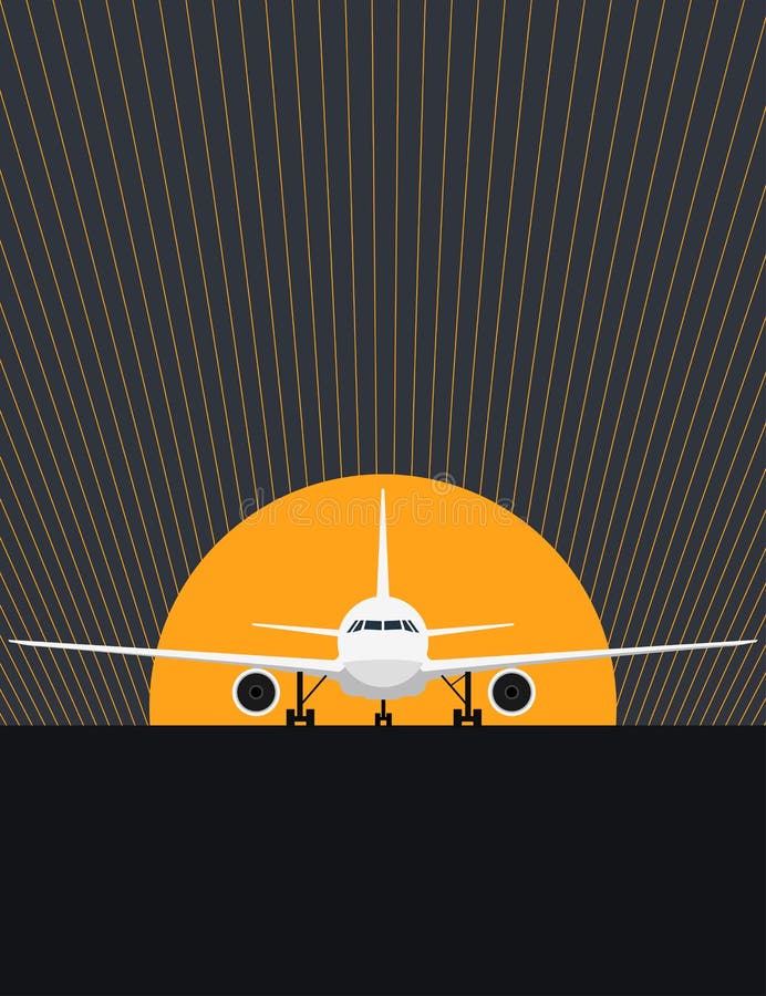 Airplane Runway Poster Stock Illustrations – 340 Airplane Runway Poster ...
