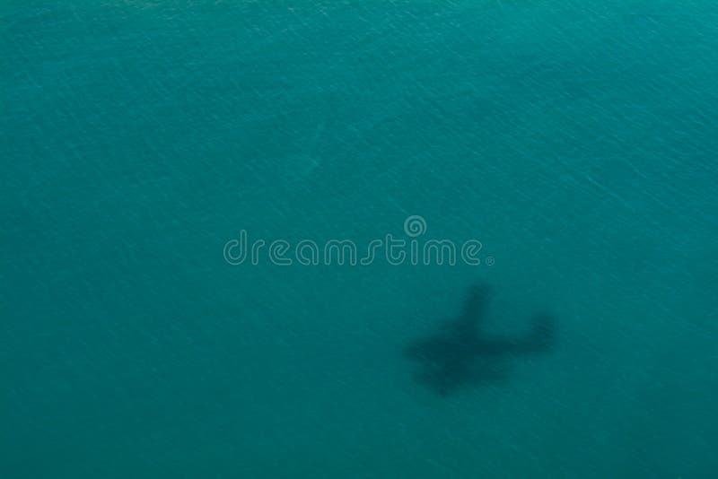 Airplane Shadow Above the Desert Stock Photo - Image of flight, small ...