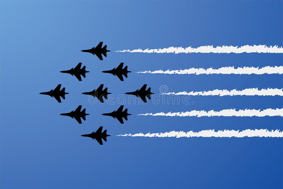 Airplane show stock vector. Illustration of aircraft - 18768354