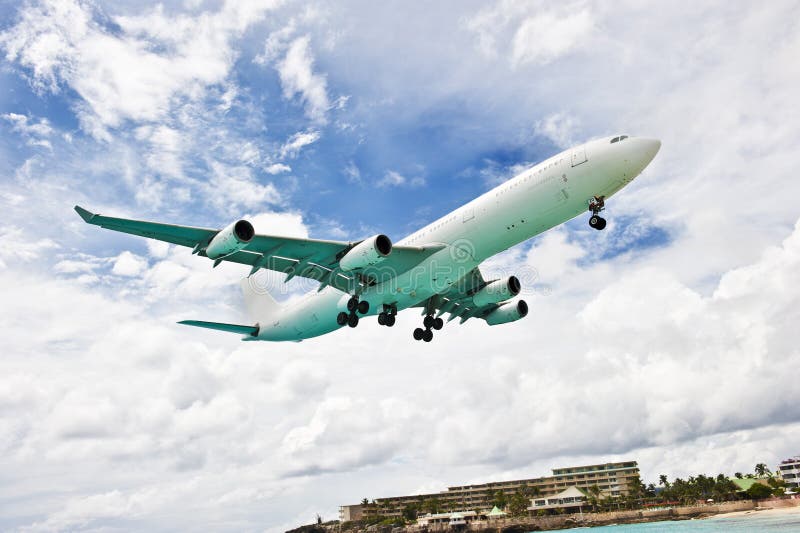 Airplane Side stock photo. Image of deep, palm, stripes - 25191040