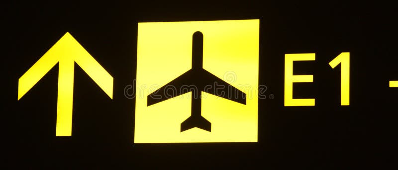Airplane sign stock photo. Image of business, landing - 17711244