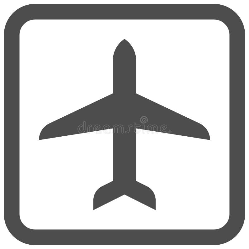 Airplane Sign Icon, Warning Sign Vector Stock Vector - Illustration of ...
