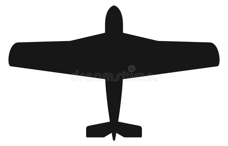Black Plane Silhouette. Flight Symbol Stock Vector - Illustration of ...