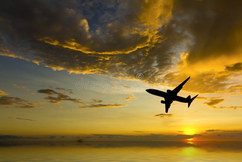 Airplane Taking Off And Woman Saying Goodbye Stock Illustration ...