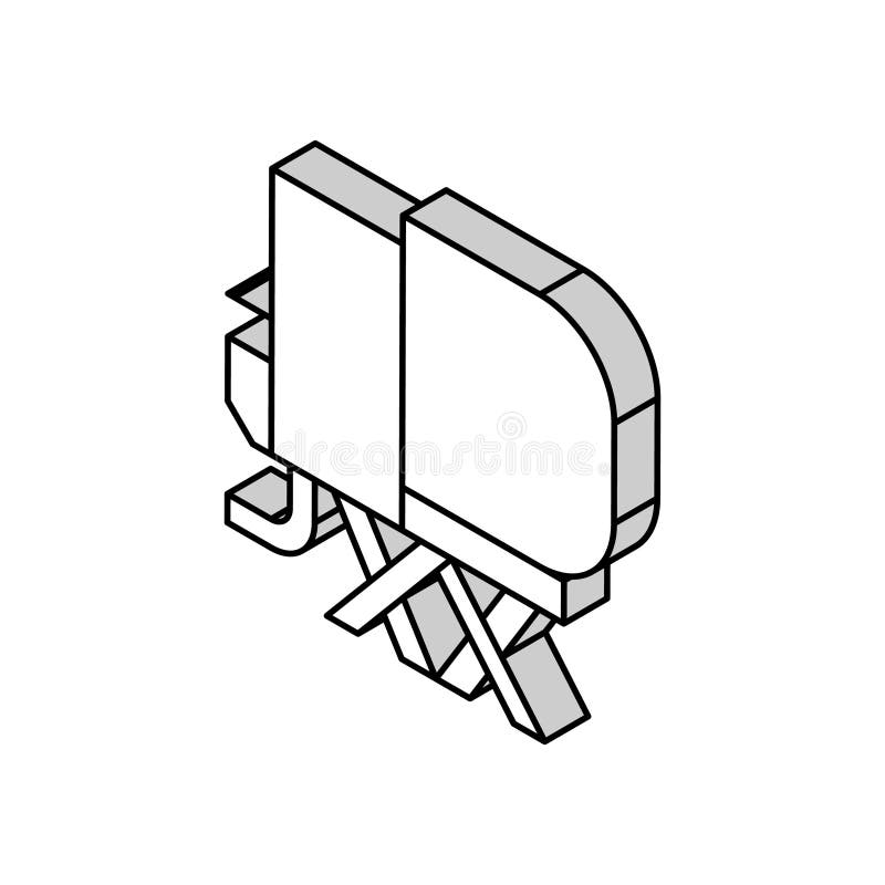Airplane Simulator Flight School Isometric Icon Vector Illustration ...