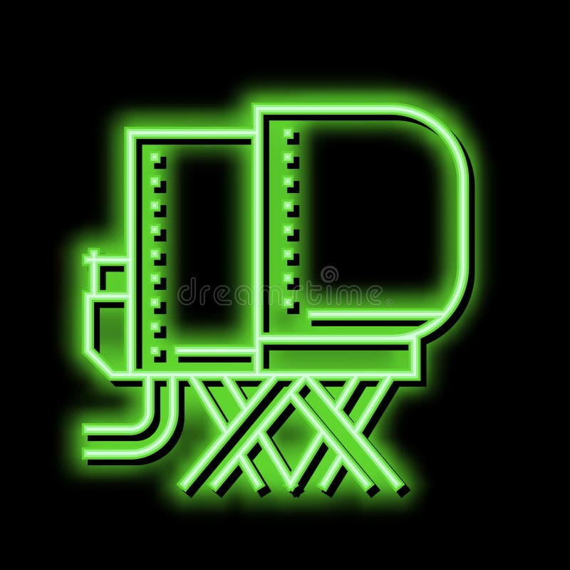 Airplane Simulator Flight School Neon Glow Icon Illustration Stock ...