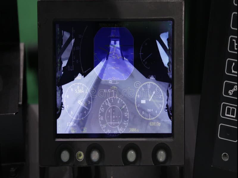 Image of the Flight in the Monitor. Stock Video - Video of aviation ...